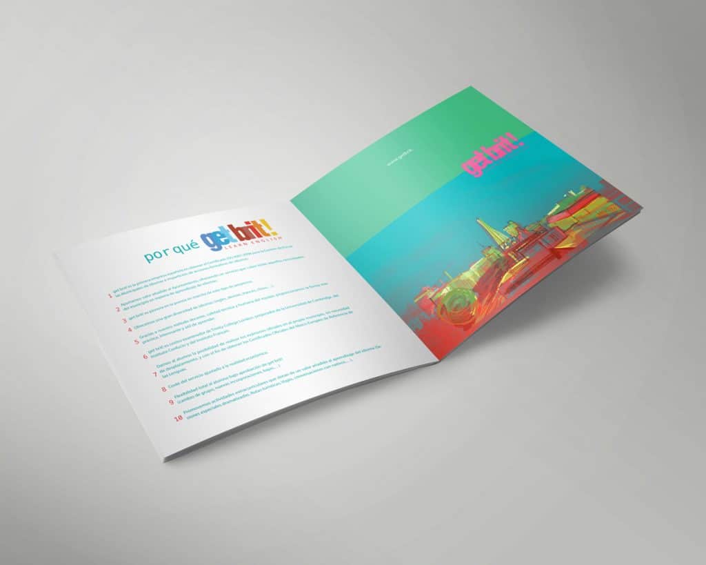 Diseño dosier empresa - getbrit! - Cartel Arte